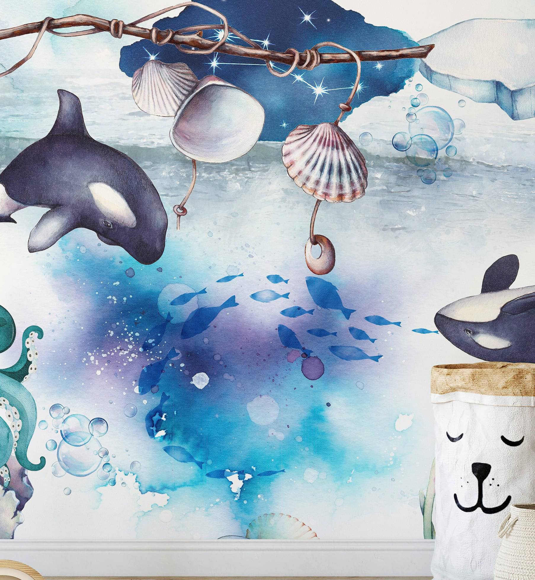 Water World removable Kids Wallpaper | Walltrendz