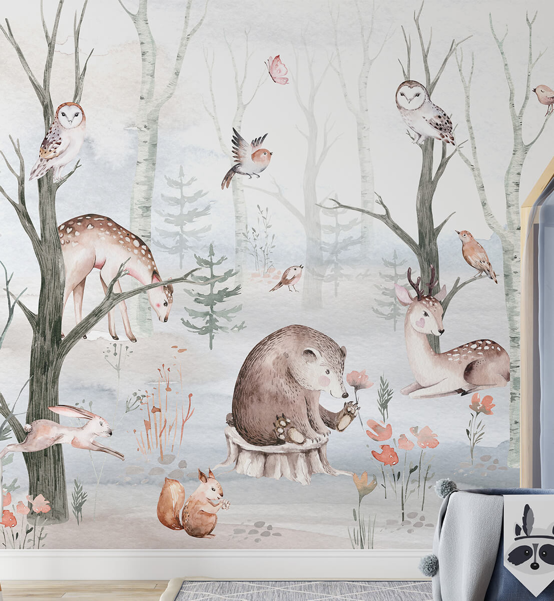 Forest Friends Kids removable Wallpaper | Walltrendz